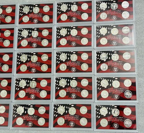 1-1999-S SILVER PROOF DELAWARE STATE QUARTER. FROM PROOF SET. - For ...