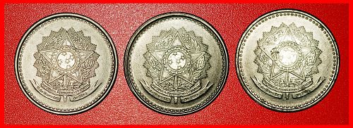SOUTHERN CROSS: BRAZIL ★ 50 CENTAVOS 1986, 1987, 1988 COMPLETE SET ...