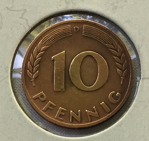 1949 D Germany - Federal Republic 10 Pfennig - For Sale, Buy Now Online ...