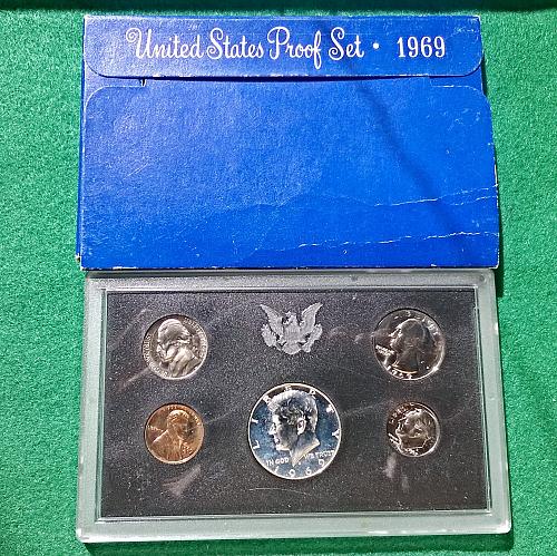 1969 S Proof Set - 5 Coins - 10 Photos! - For Sale, Buy Now Online ...