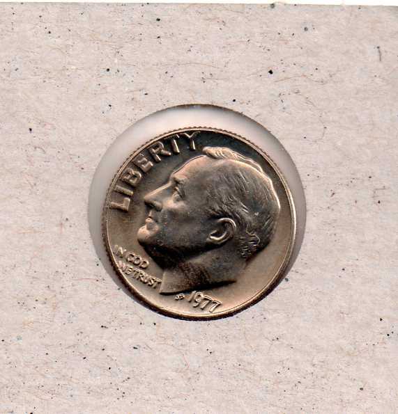 1977p BU Roosevelt Dime - For Sale, Buy Now Online - Item #21872