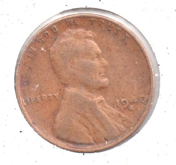 1940s Lincoln Wheat Penny #4 - For Sale, Buy Now Online - Item #35798