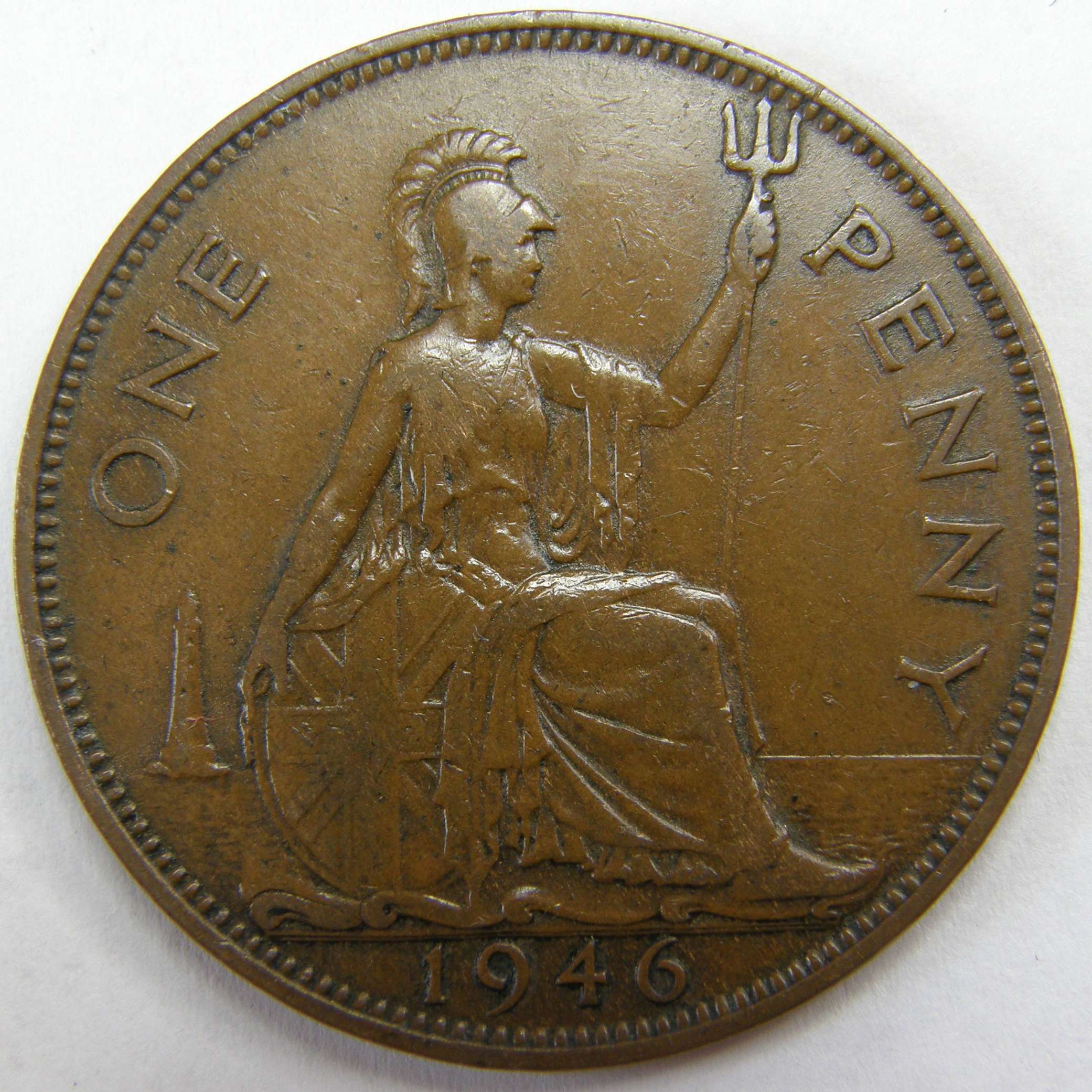 1946 Great Britain One Penny For Sale Buy Now Online Item 78008 1946 Great Britain One Penny For Sale Buy Now Online Item 78008