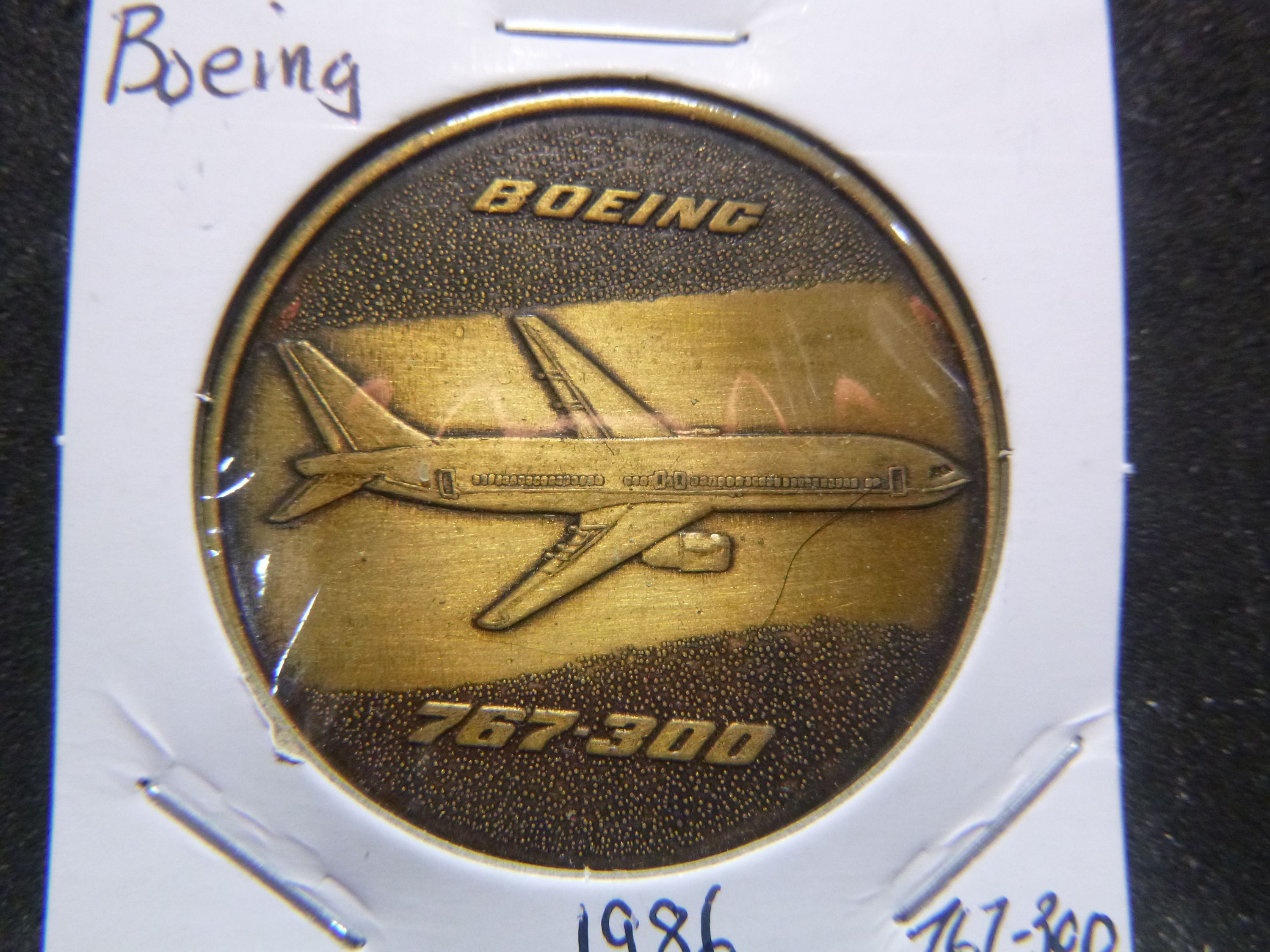 BOEING 1986 767-300 COMMEMORATING ROLL OUT MEDAL - For Sale, Buy Now ...