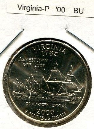 4 - 2000 - P Virginia State Quarter BU - For Sale, Buy Now Online ...