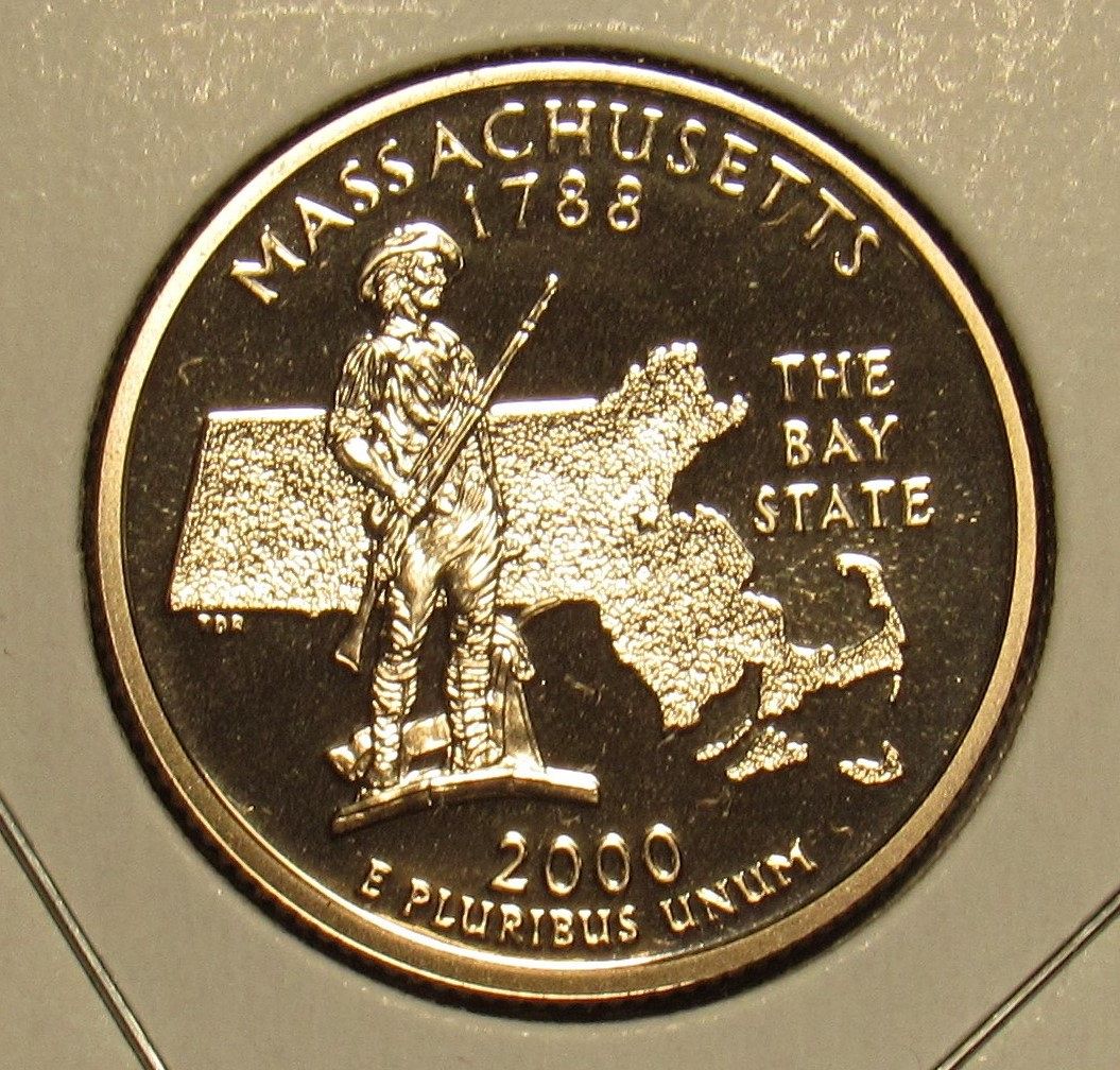 2000 S Proof Massachusetts State quarter - For Sale, Buy Now Online ...
