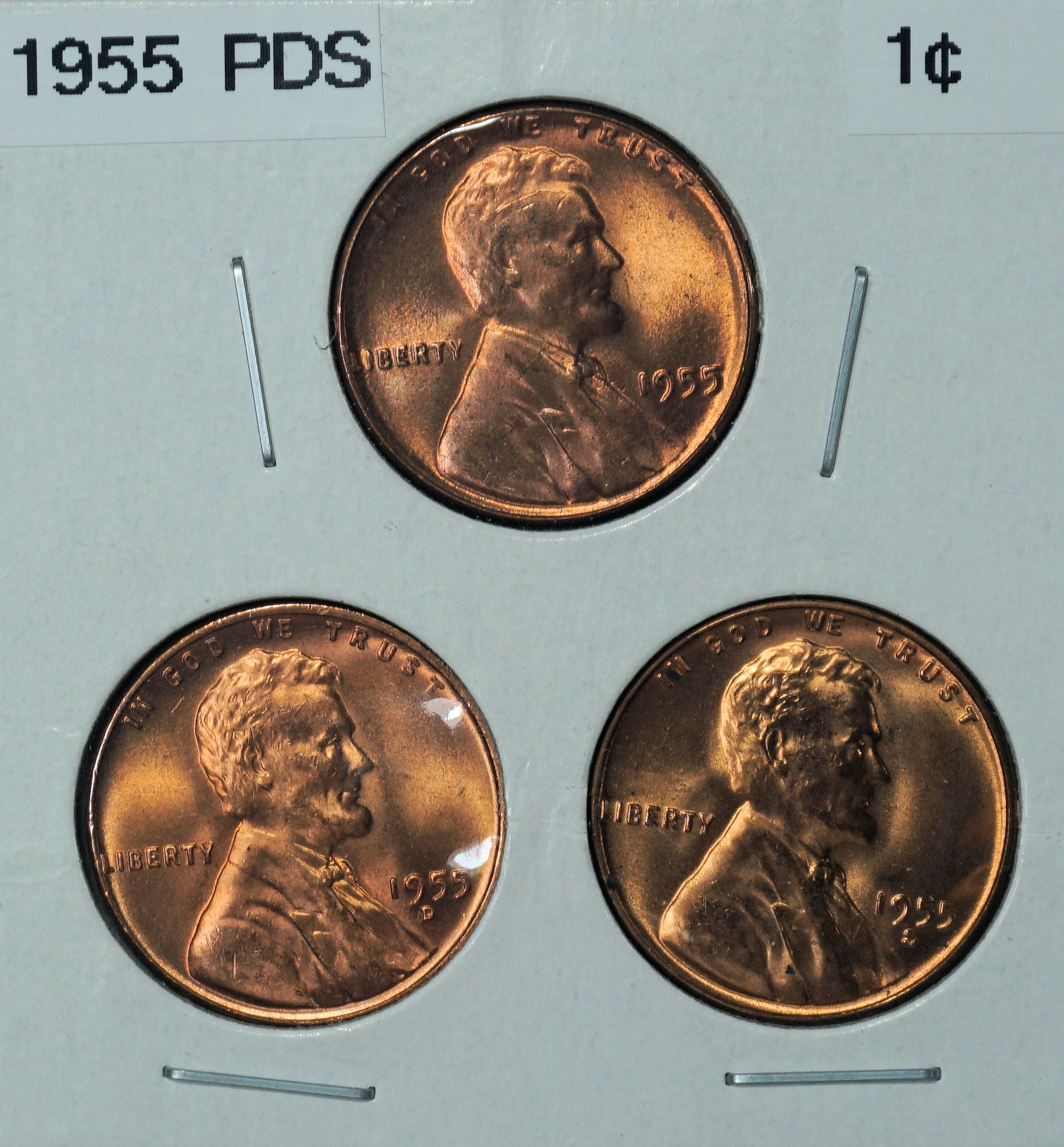 1955 PDS Lincoln Wheat Cents - For Sale, Buy Now Online - Item #529166