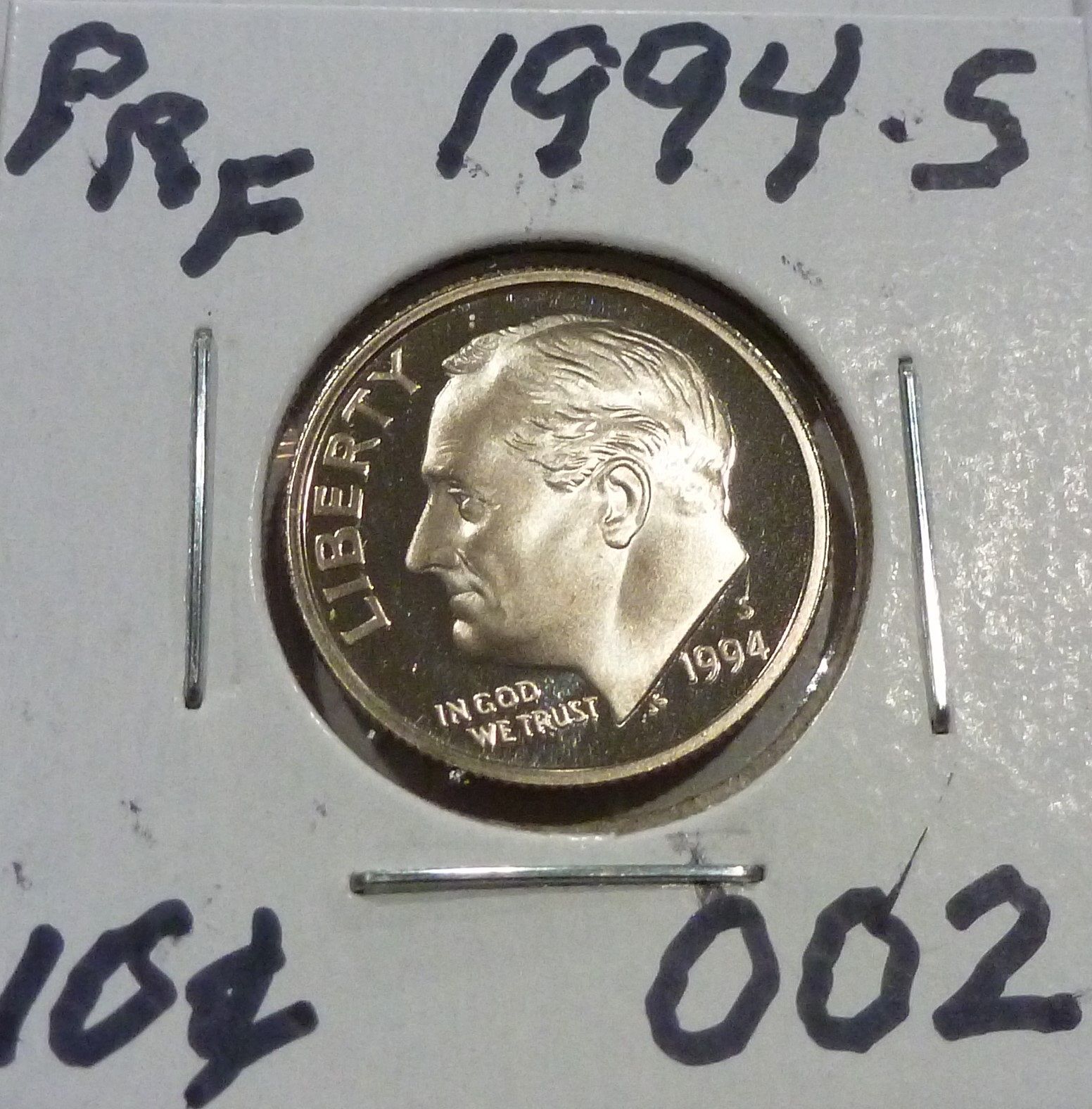 1994-S GEM Brilliant Proof Roosevelt Dime (002) - For Sale, Buy Now ...