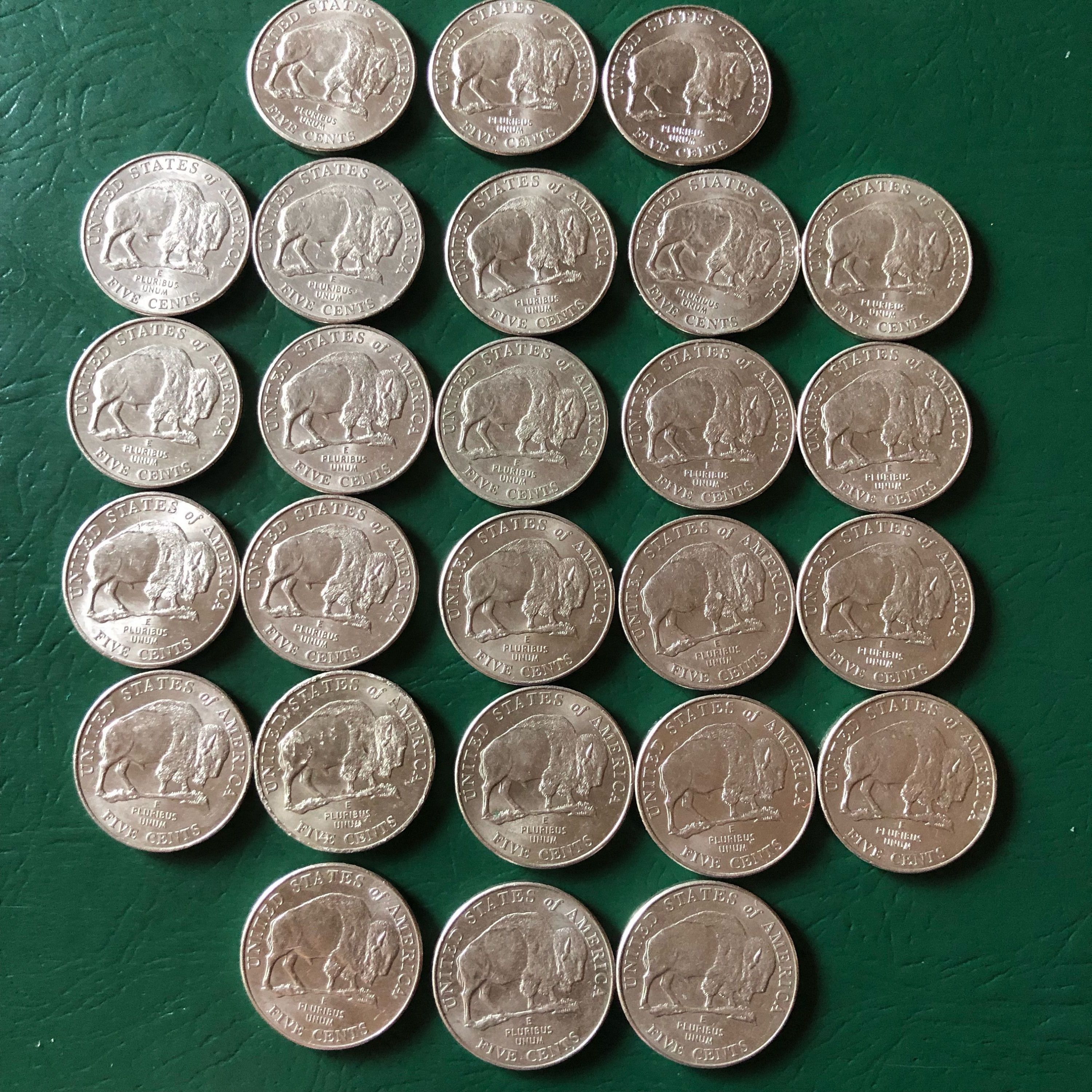 2005-P/D Jefferson American Bison Nickels Lot of 26 Coins - For Sale ...