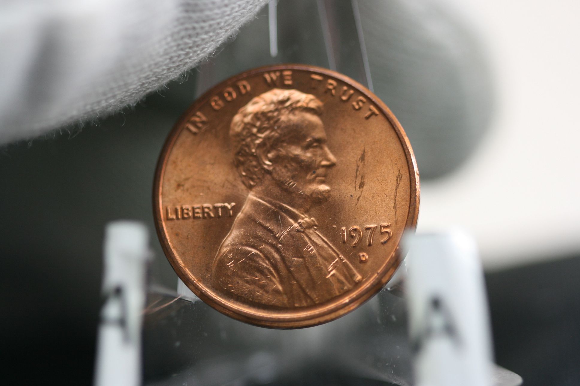 1975 D Lincoln Cent BU RED - For Sale, Buy Now Online - Item #538483