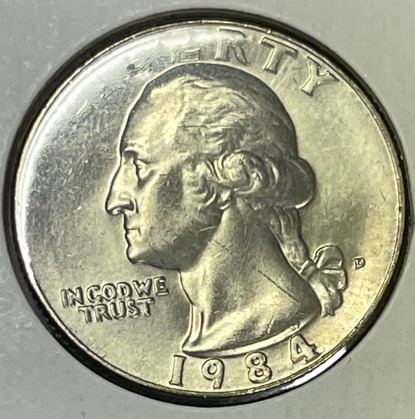 1984-D GEM-BU (Direct UNC Mint Set) Washington US Quarter - For Sale ...