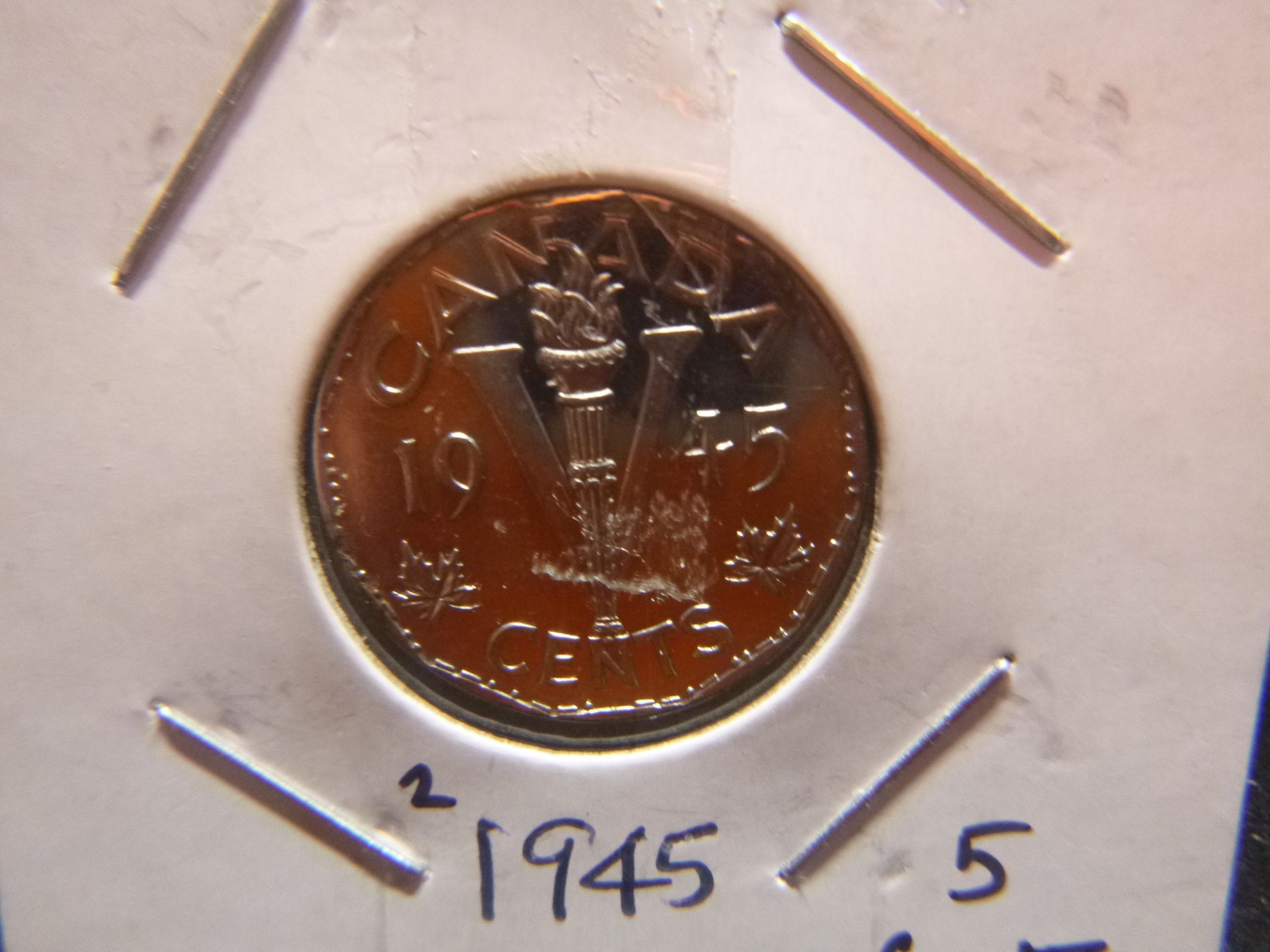 CANADA 1945 KING GEORGE VI 5 CENT - For Sale, Buy Now Online - Item #548094