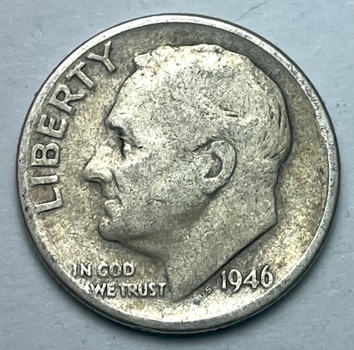 1946 Roosevelt Dimes Silver Composition 3633 - For Sale, Buy Now Online ...