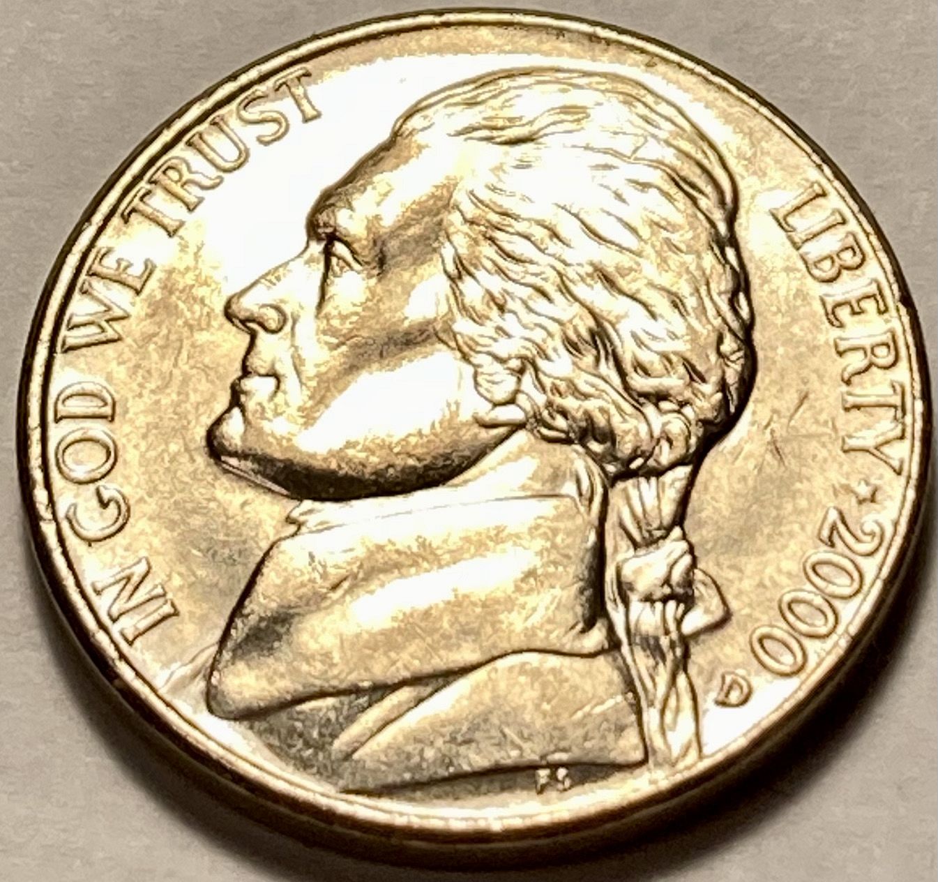 2000 D Jefferson Nickels - For Sale, Buy Now Online - Item #560566