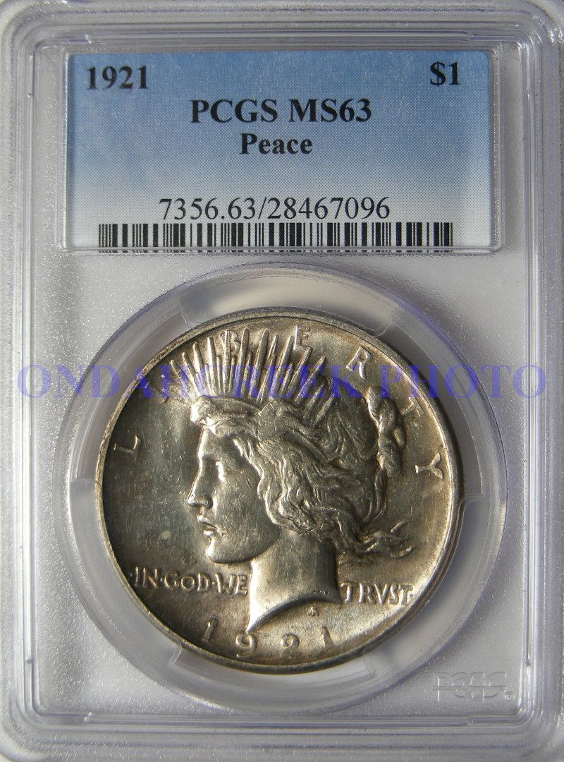 1921 Peace Dollar PCGS MS-63 High Relief - For Sale, Buy Now Online ...