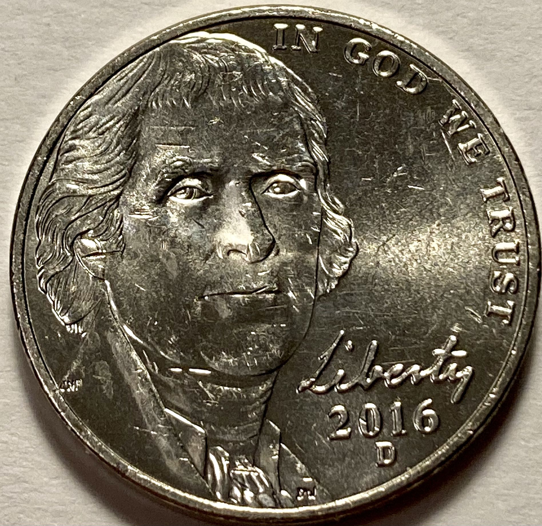 2016 D Jefferson Nickels - For Sale, Buy Now Online - Item #561428