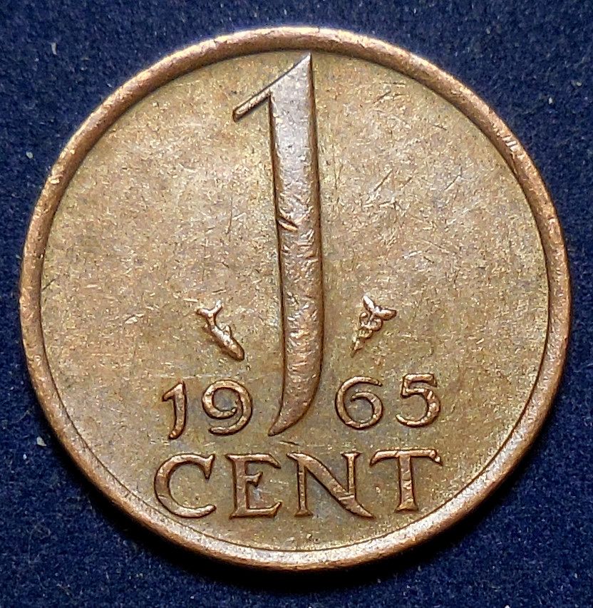 1965 Netherlands One Cent - For Sale, Buy Now Online - Item #564222