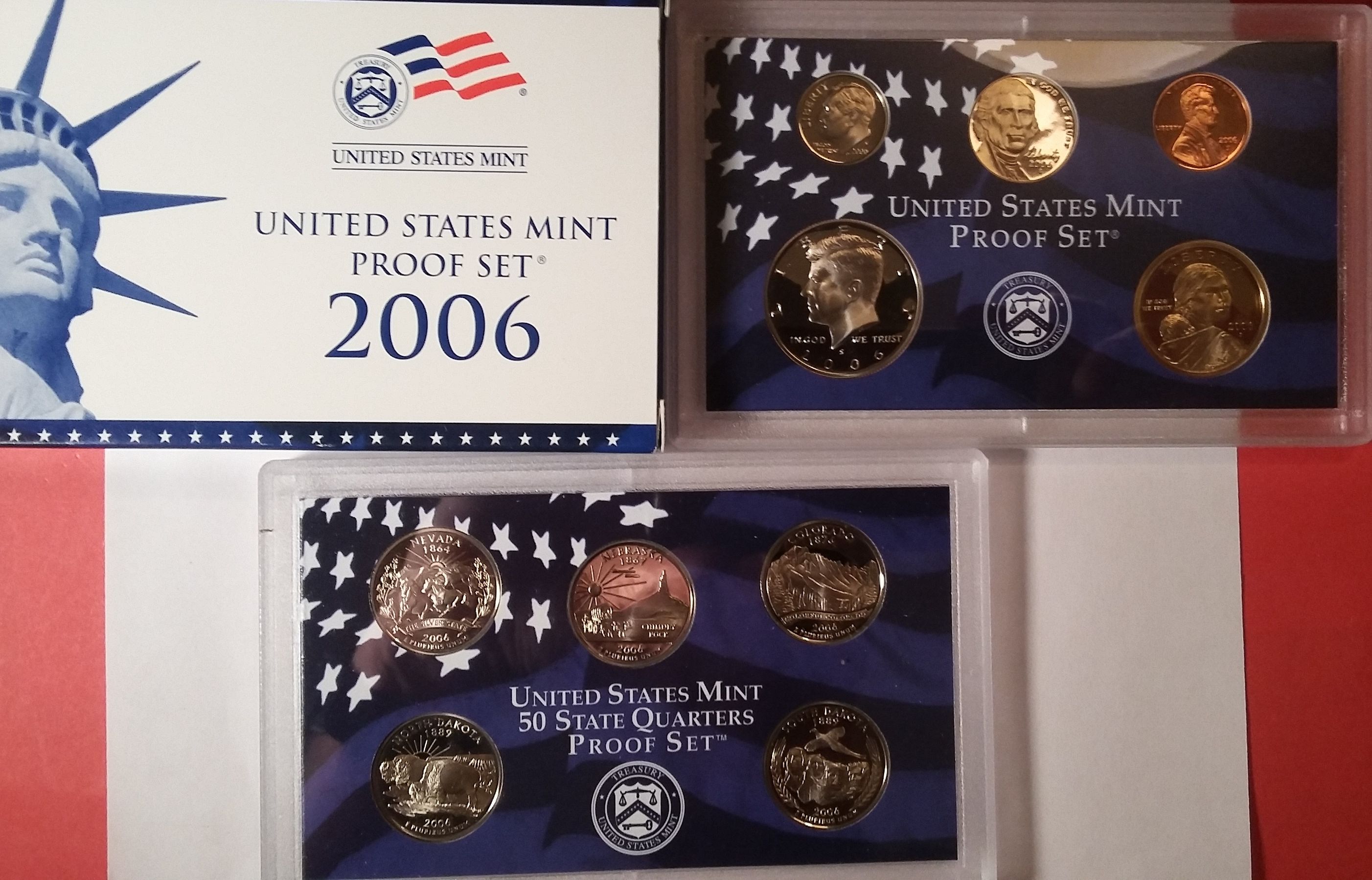 2006 S US MINT PROOF SET -as issued w/original box & Certificate of ...