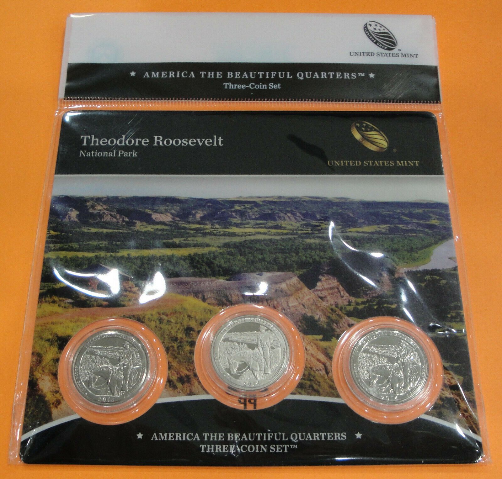 2016 America The Beautiful Quarters 3 Coin Set Theodore Roosevelt ...