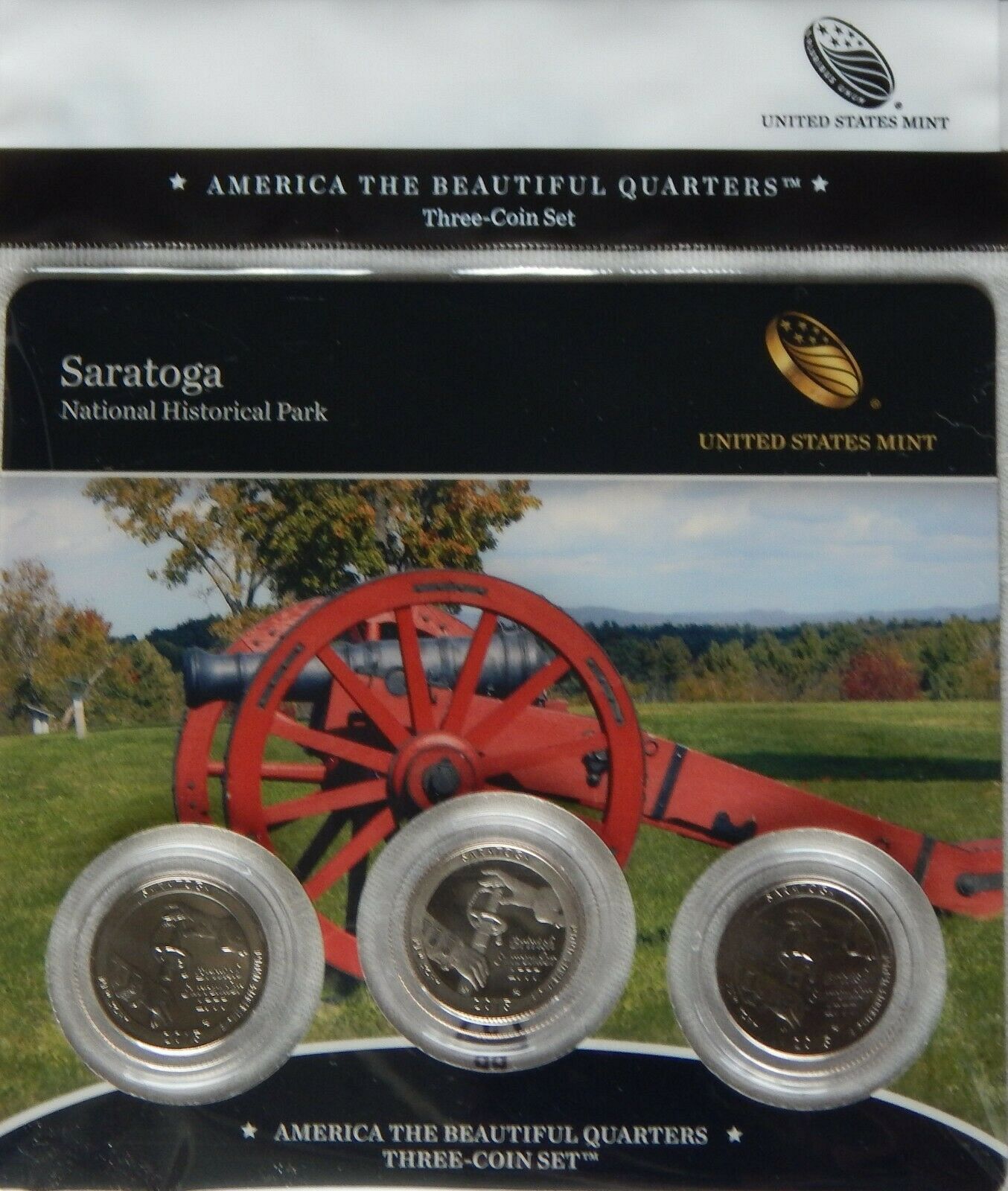 2015 America The Beautiful Quarters 3 Coin Set Saratoga National ...