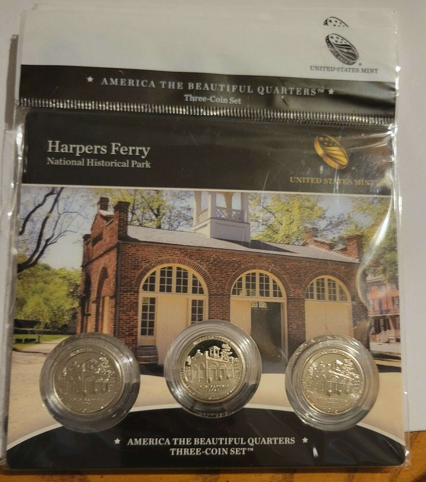 2016 America The Beautiful Quarters 3 Coin Set Harpers Ferry National ...