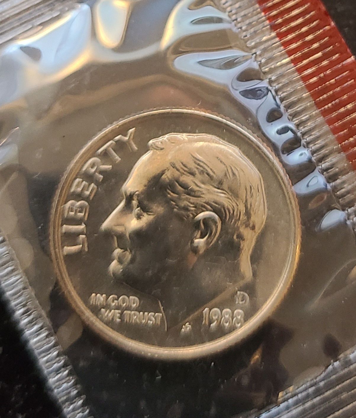 1988-D Roosevelt Dime - BU - In Original Mint Celo - For Sale, Buy Now ...