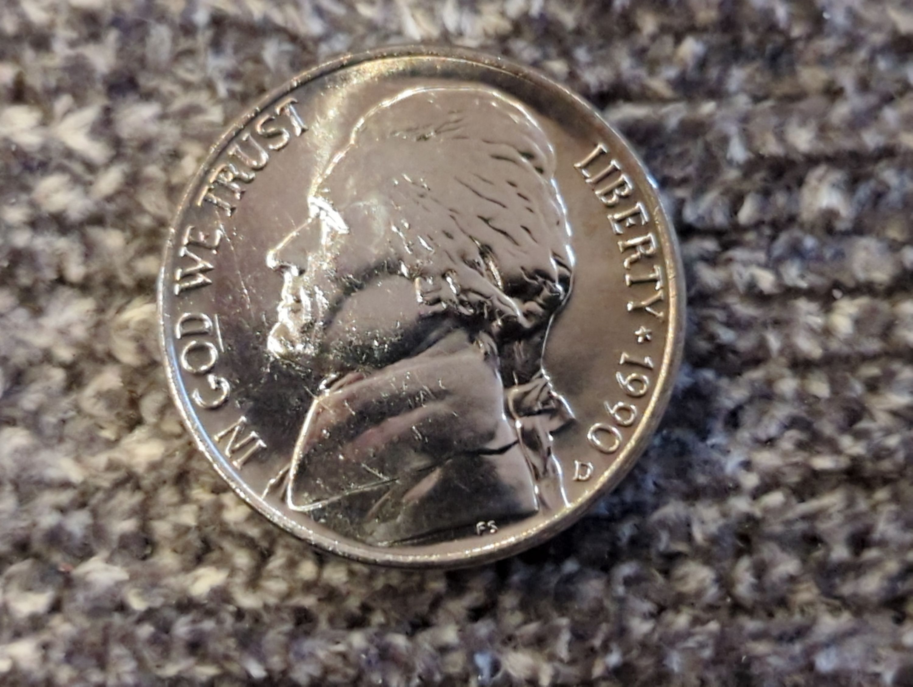 1990 Jefferson Nickel - For Sale, Buy Now Online - Item #588604