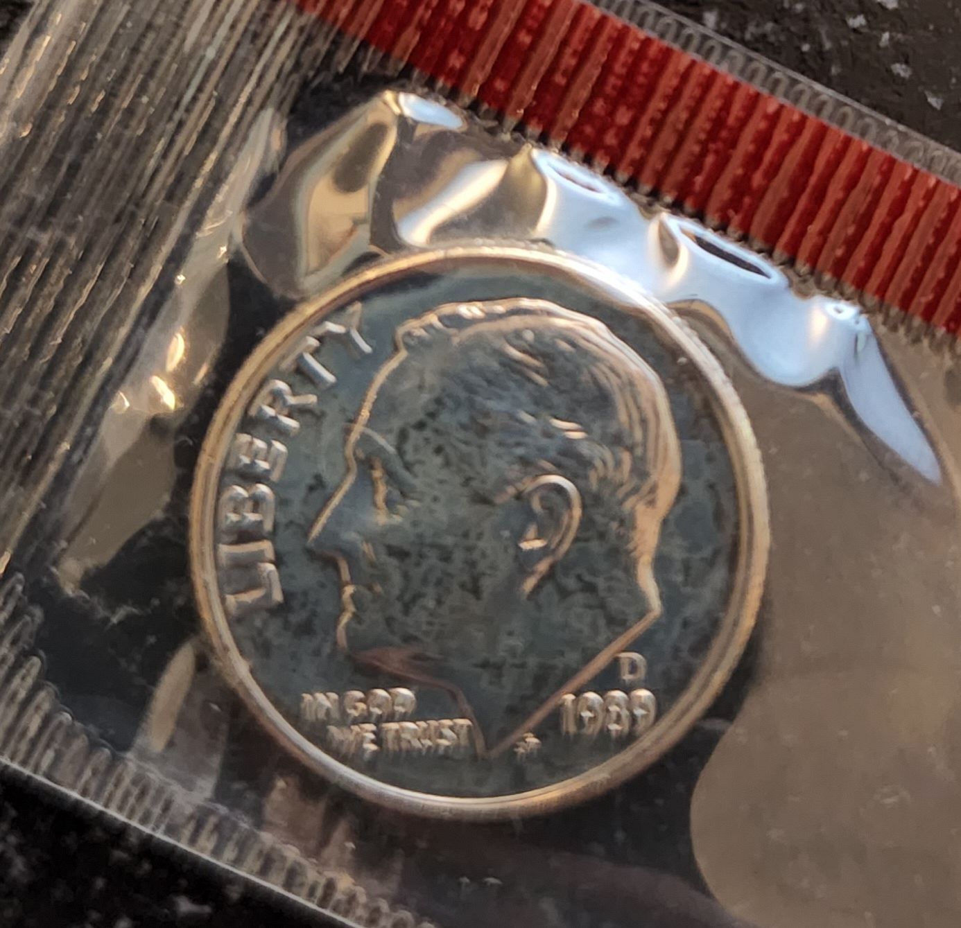 1989-D Roosevelt Dime - In Original Mint Celo - For Sale, Buy Now ...