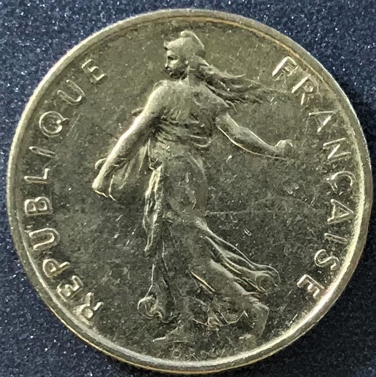 France - 1969 - 1/2 Franc [#4] - For Sale, Buy Now Online - Item #602530