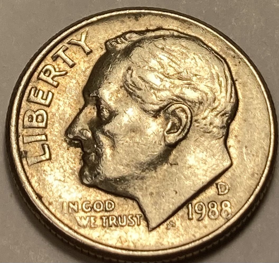 1988 D Roosevelt Dimes - For Sale, Buy Now Online - Item #605571
