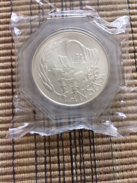 STATE OF KANSAS COMMEMORATIVE SILVER COIN - For Sale, Buy Now Online ...