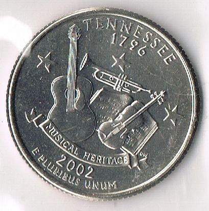 25 Cents / Quarter Tennessee, 2002 D - For Sale, Buy Now Online - Item ...