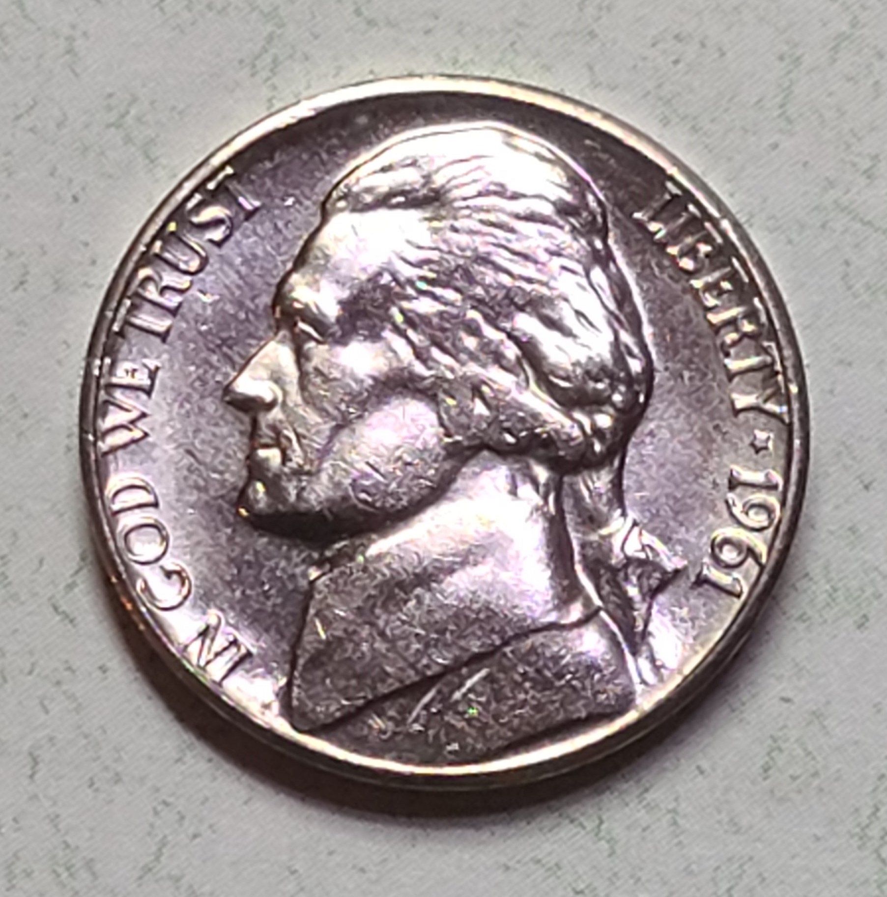 1961-D Jefferson Nickel MS-64 (Near Gem) 1 Step Strong Strike - For ...