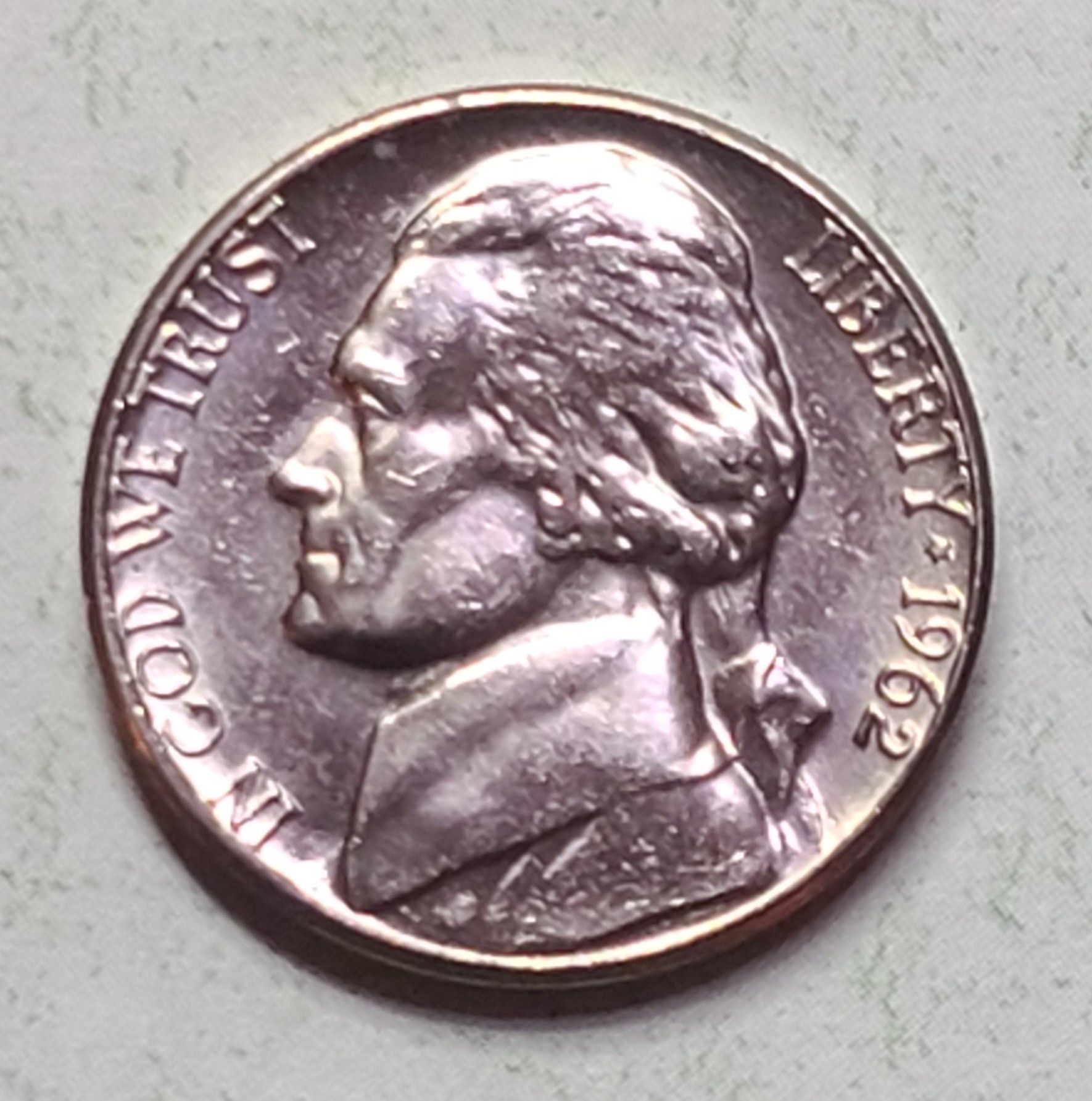 1962-D Jefferson Nickel MS-64 (Near Gem) Strong Strike - For Sale, Buy ...