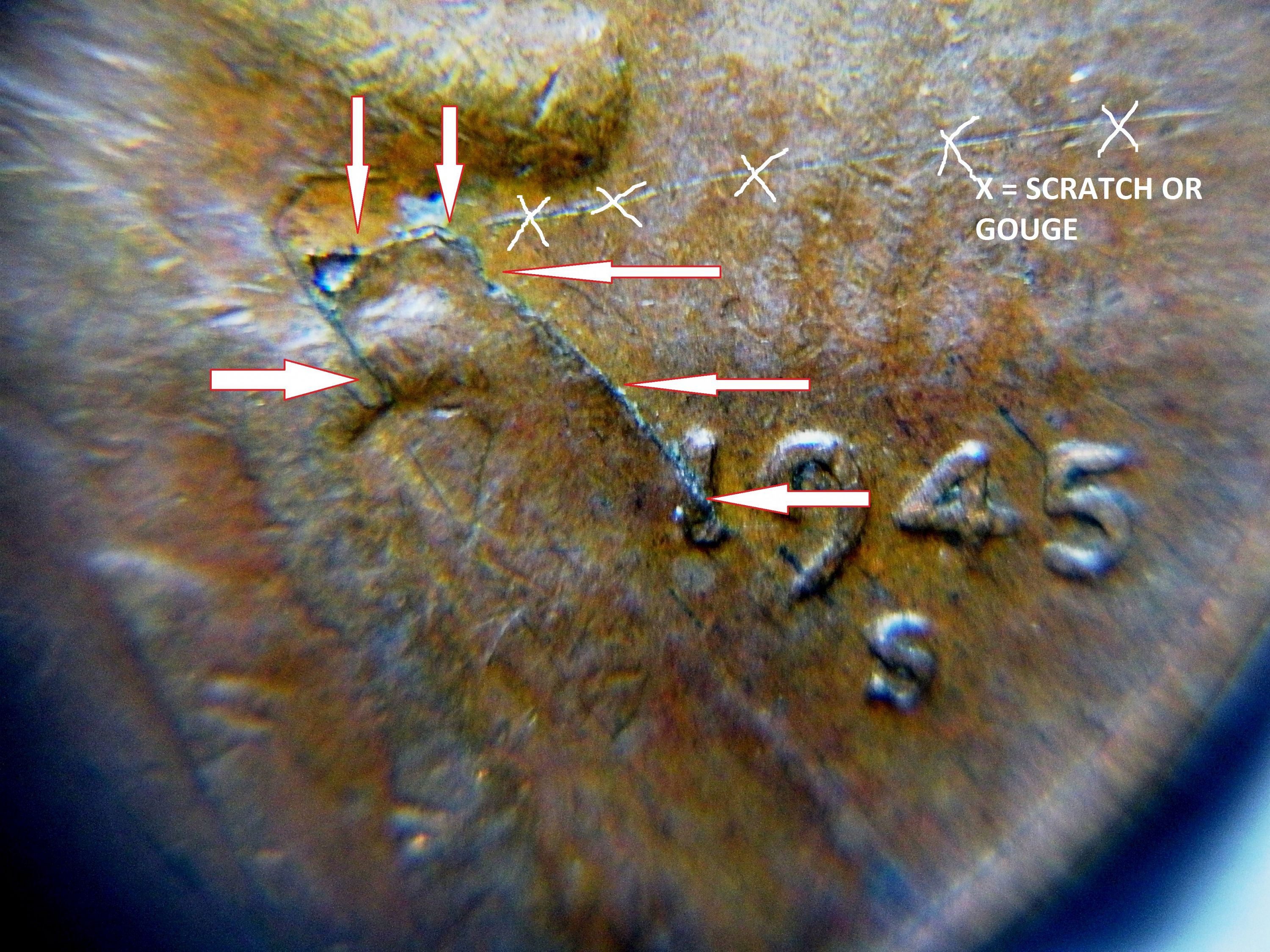 1945-S Lincoln Cent Lamination Error - For Sale, Buy Now Online - Item ...