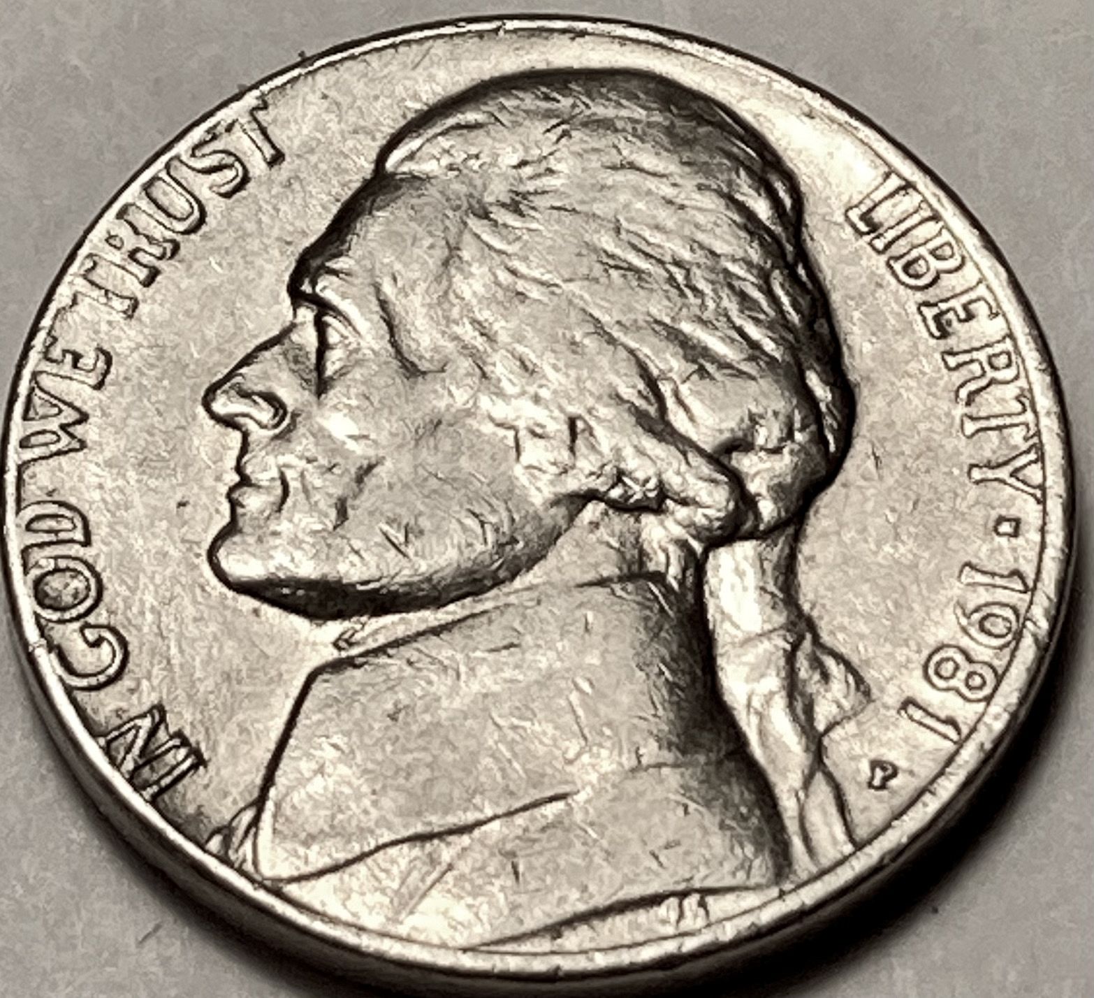 1981 P Jefferson Nickels - For Sale, Buy Now Online - Item #612859