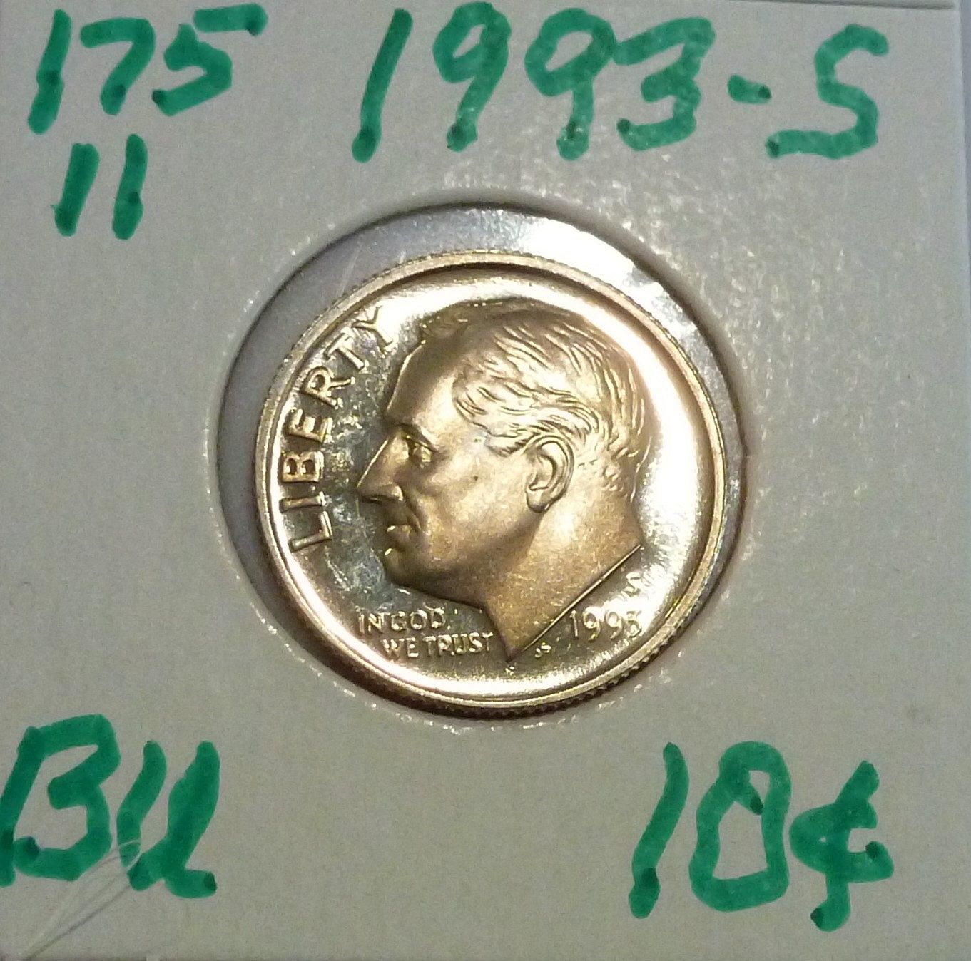 1993-S GEM Brilliant Proof Roosevelt Dime (175-21) - For Sale, Buy Now ...