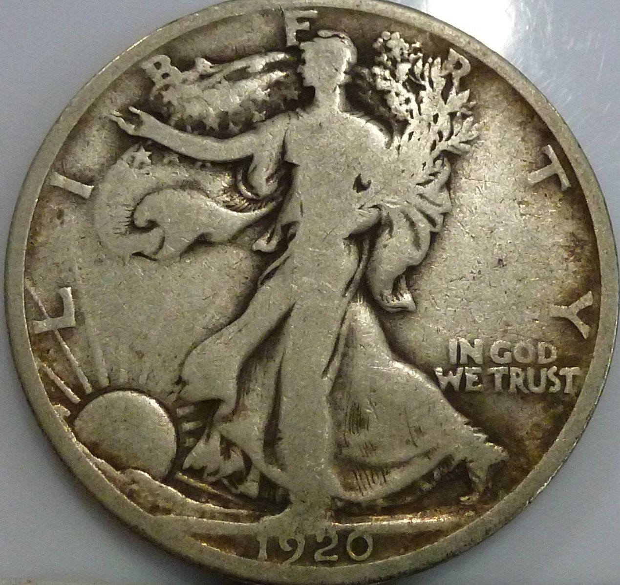 1920-D Walking Liberty Half Dollar in Fine Grade ( 345-8 ) - For Sale ...