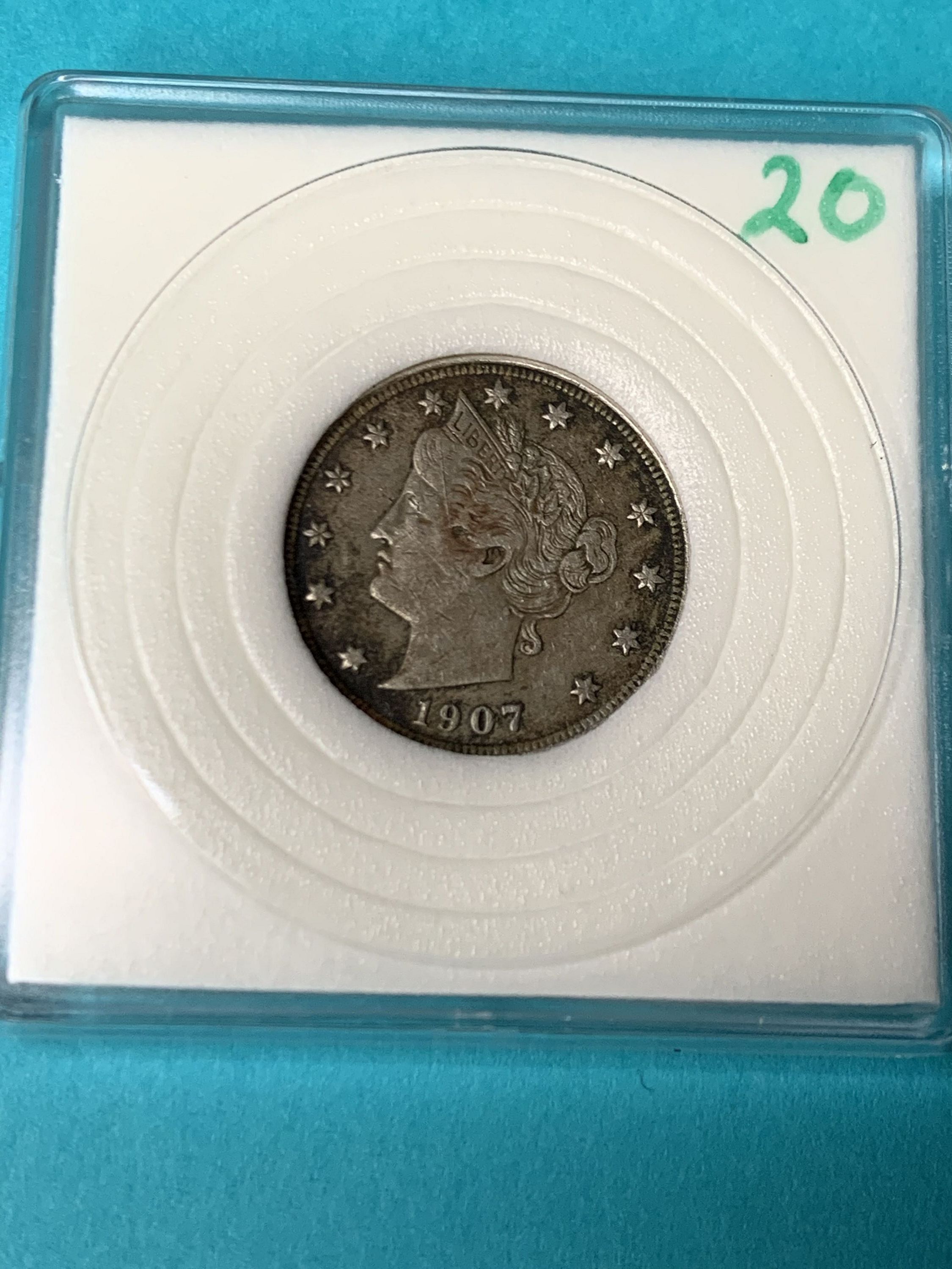 1907 Liberty “V” nickel - For Sale, Buy Now Online - Item #622261