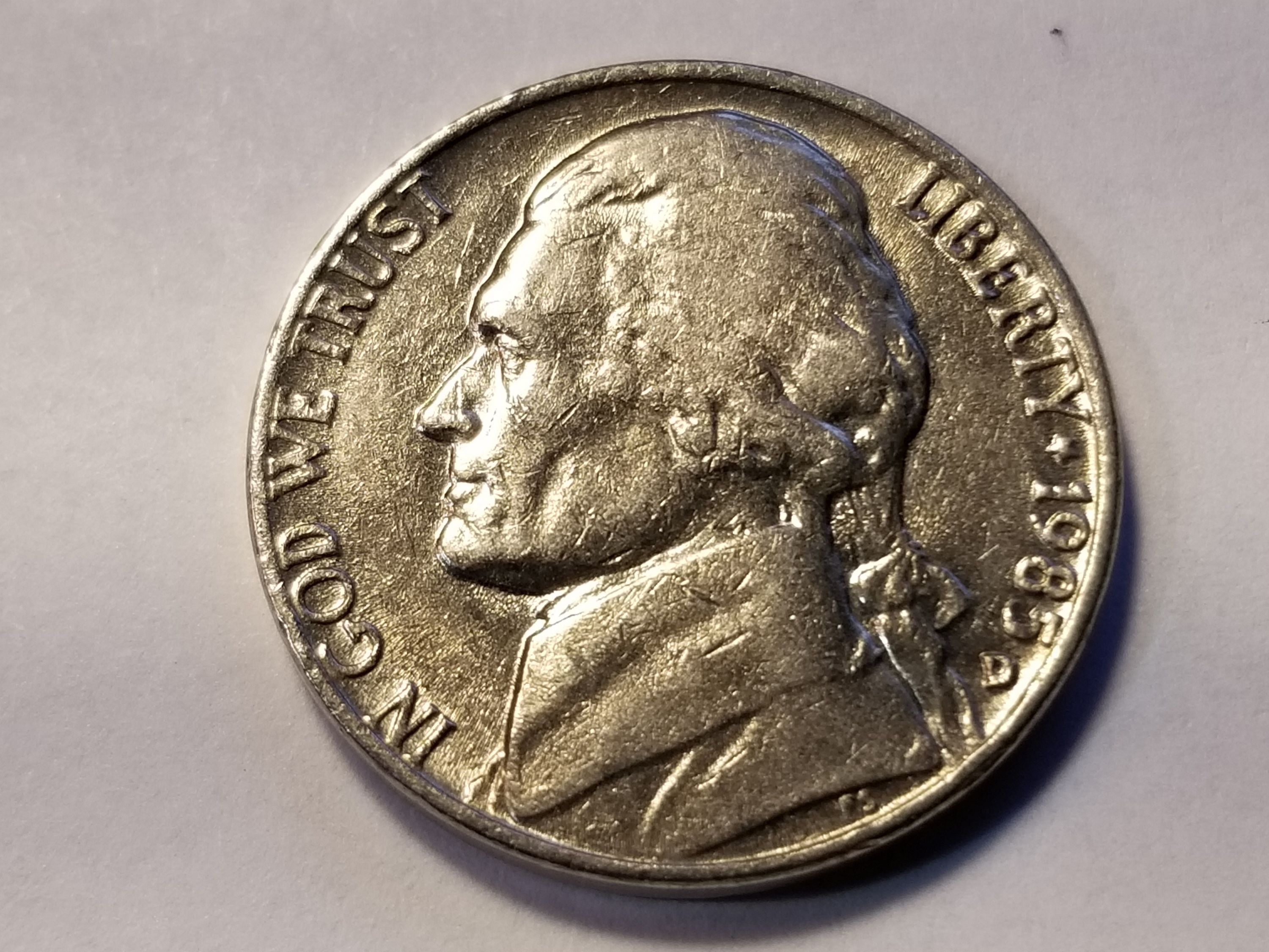 1985 D Jefferson Nickel - For Sale, Buy Now Online - Item #624164