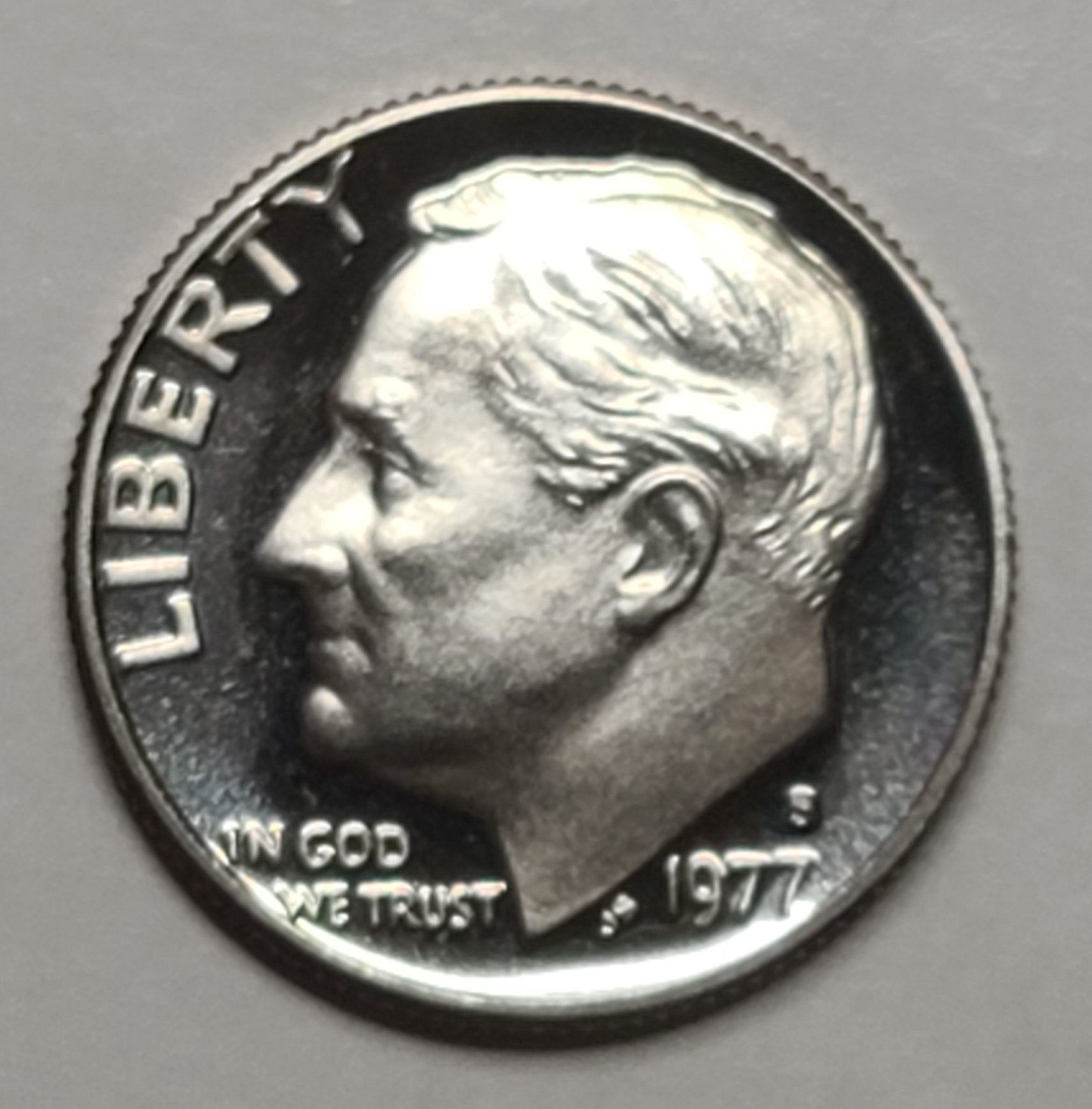 1977-S Roosevelt Dime Proof-65 (GEM) Near Full Bands - For Sale, Buy ...