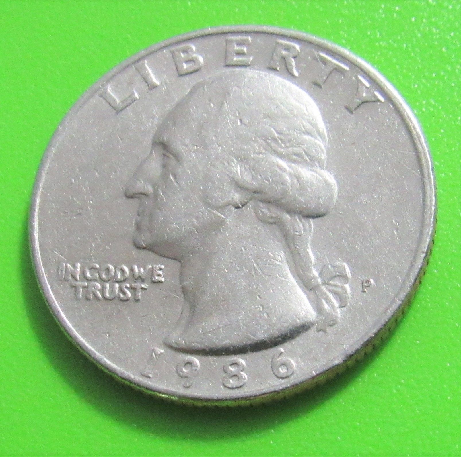 1986-P 25 Cents - Washington Quarter - For Sale, Buy Now Online - Item ...