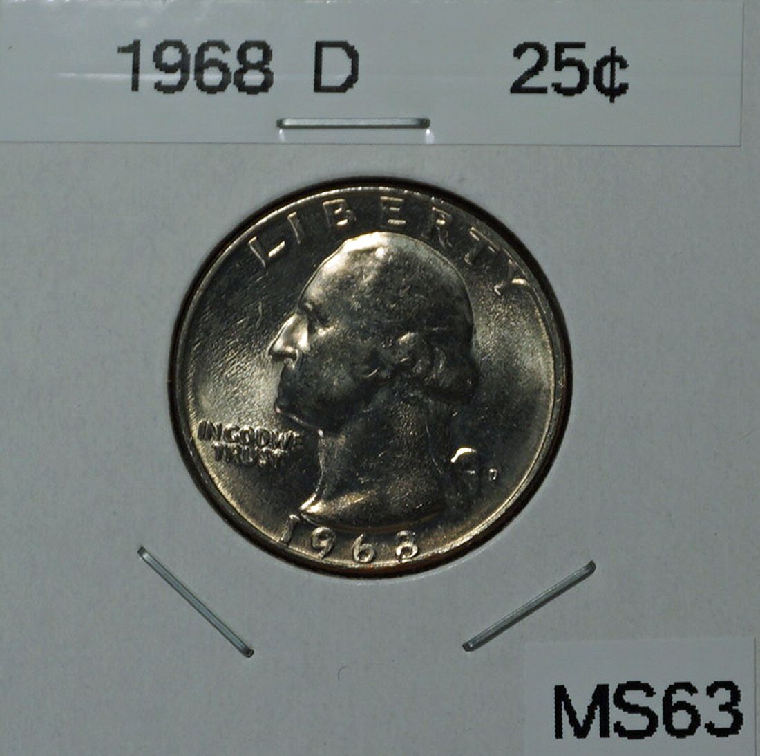 1968 D Washington Quarter - For Sale, Buy Now Online - Item #626991