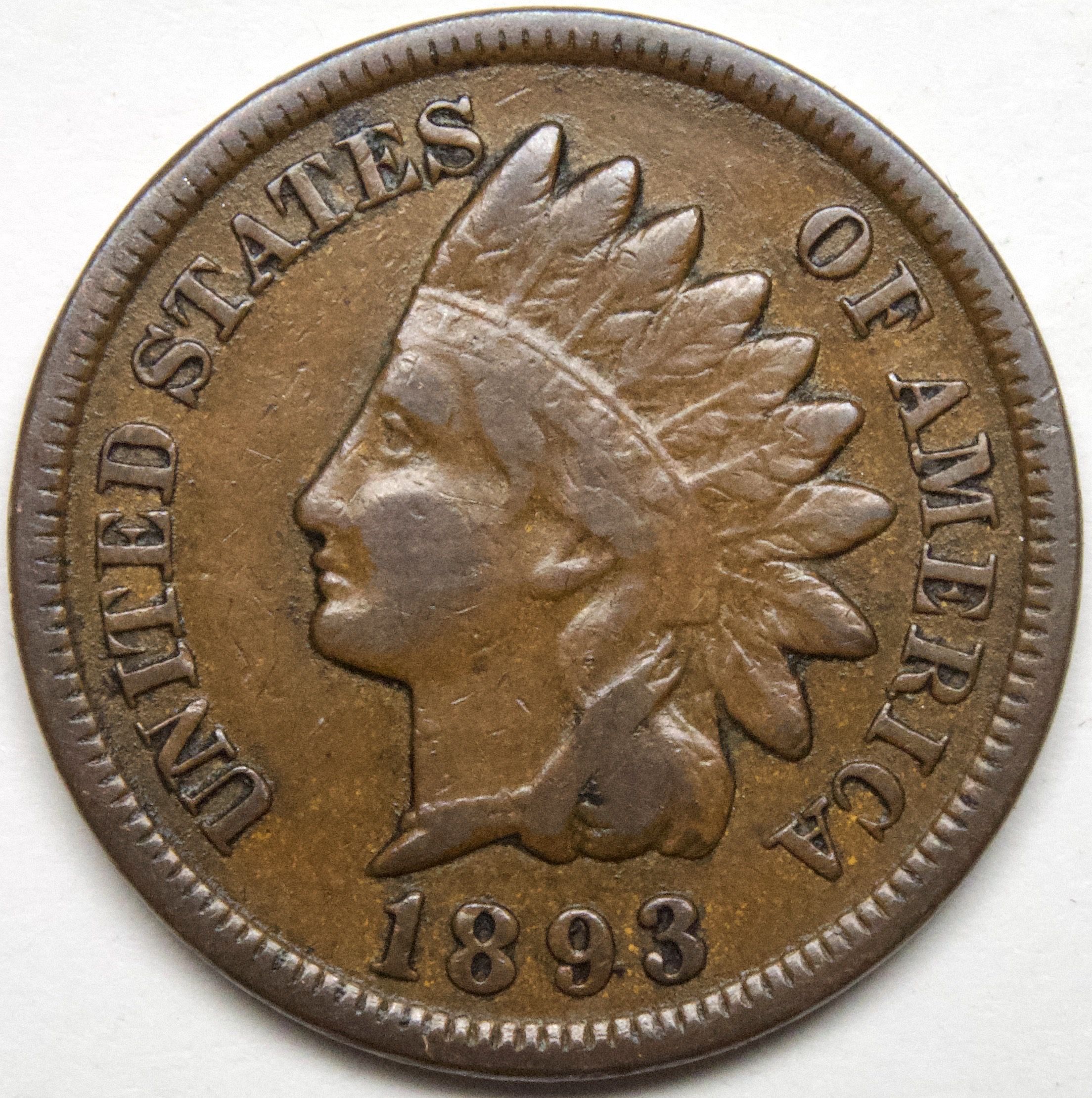 1893 P Indian Head Cent #30 Natural Brown - For Sale, Buy Now Online ...