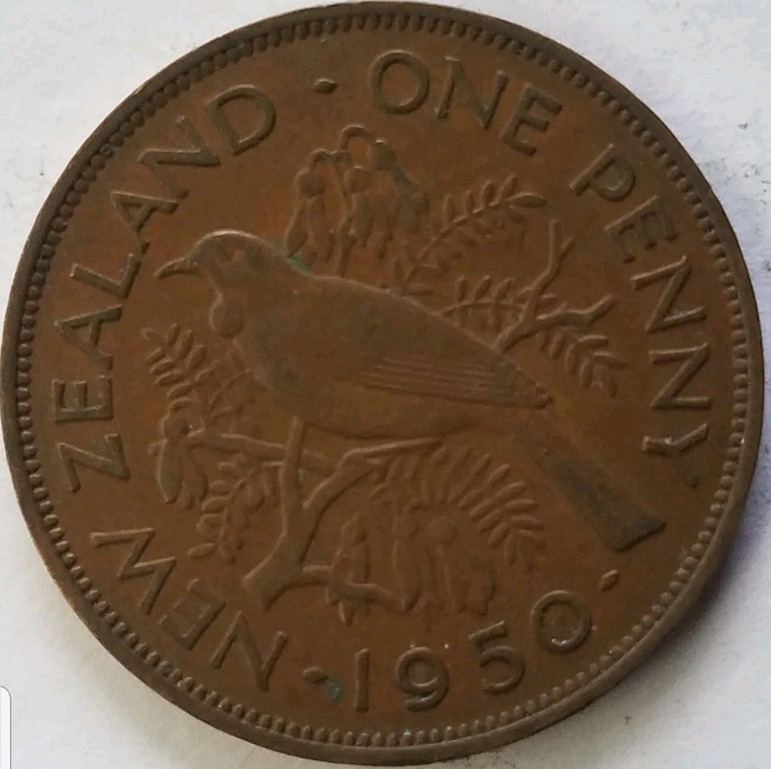 New Zealand 1 Penny 1950 VF - For Sale, Buy Now Online - Item #634413
