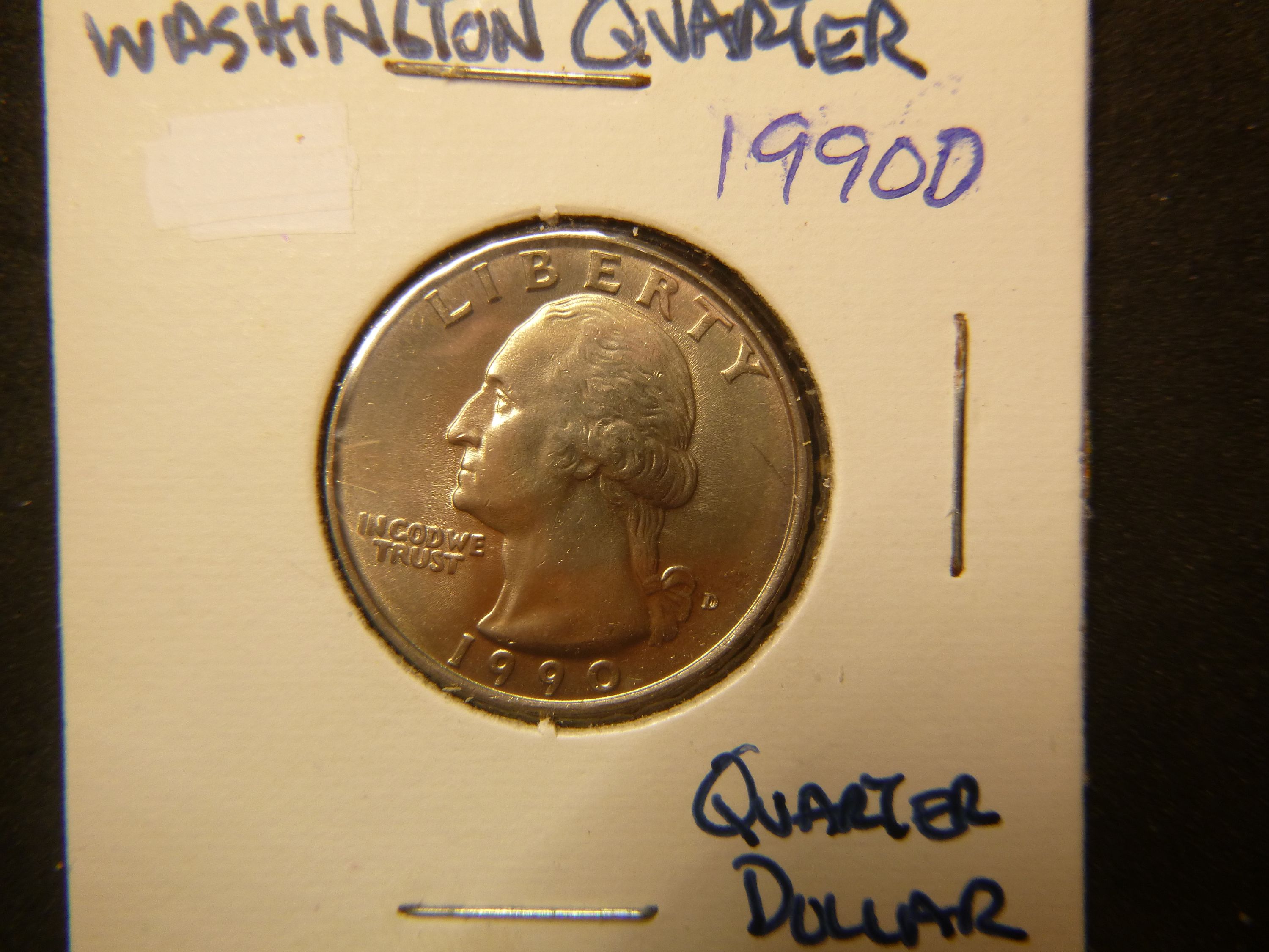 1990 D Washington Quarters - For Sale, Buy Now Online - Item #634590