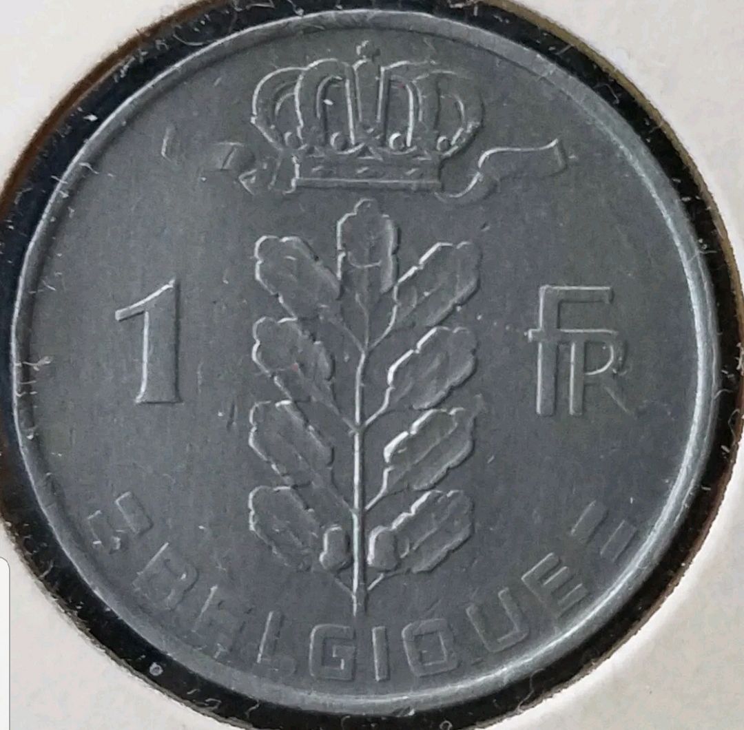 Belgium 1 Franc 1951 F to VF - For Sale, Buy Now Online - Item #636550