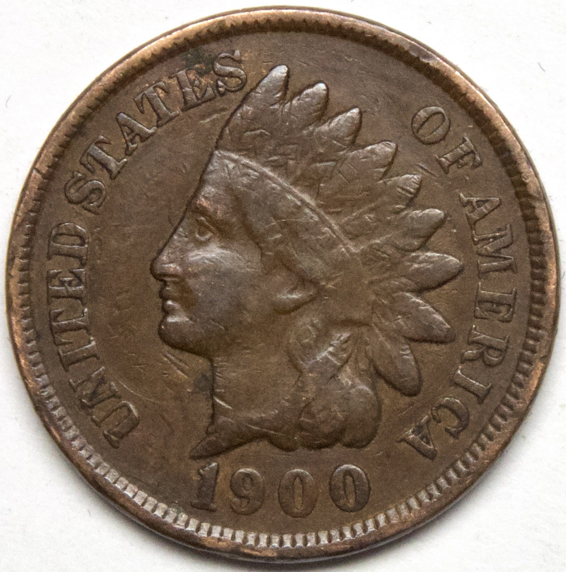 1900 P Indian Head Cent #50 Natural Brown - For Sale, Buy Now Online ...