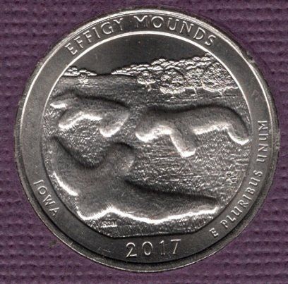 2017 P Effigy Mounds America The Beautiful Quarters -10-66 - For Sale ...