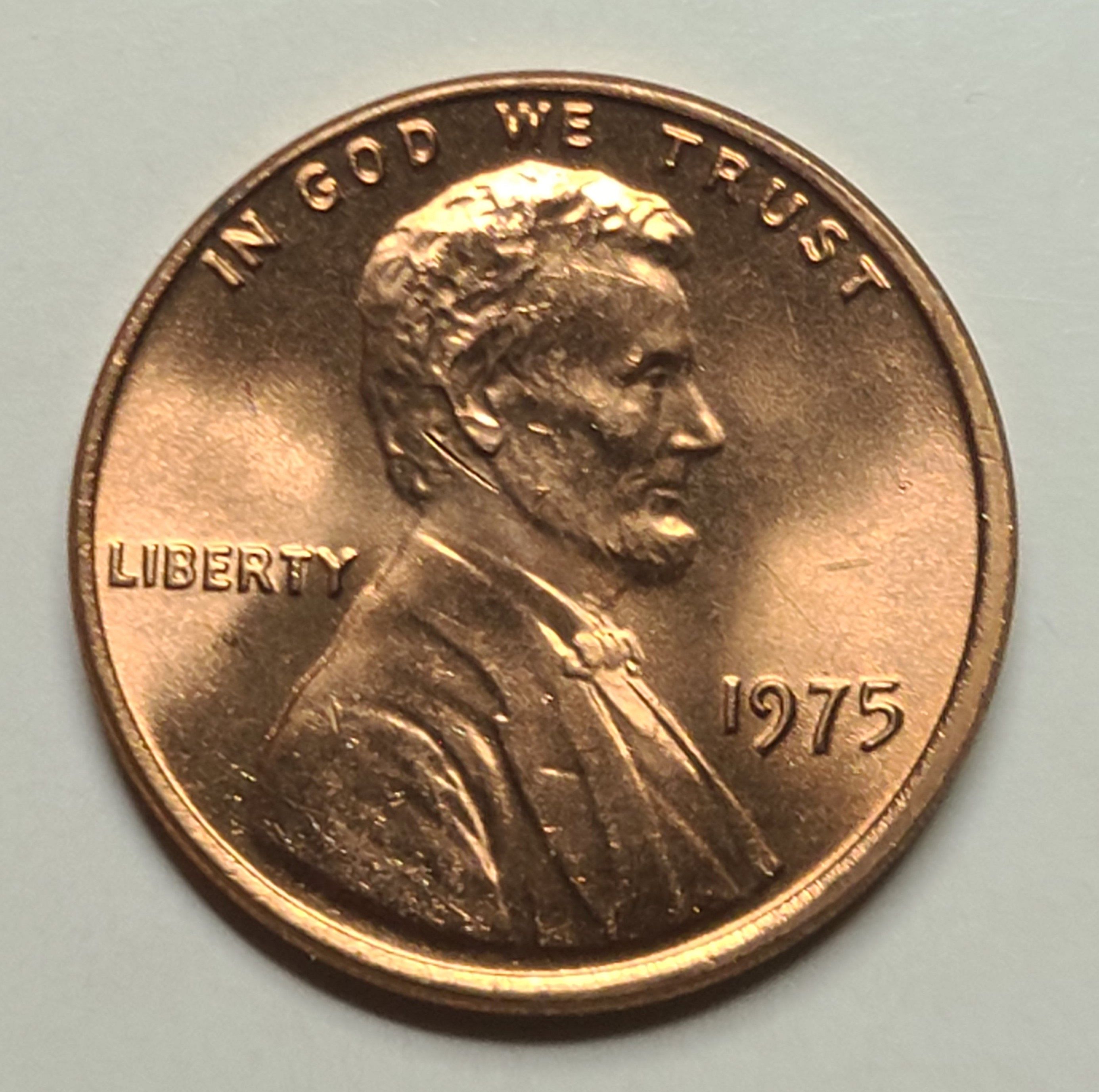 1975 Lincoln Cent MS-64 (Near Gem) RED - For Sale, Buy Now Online ...